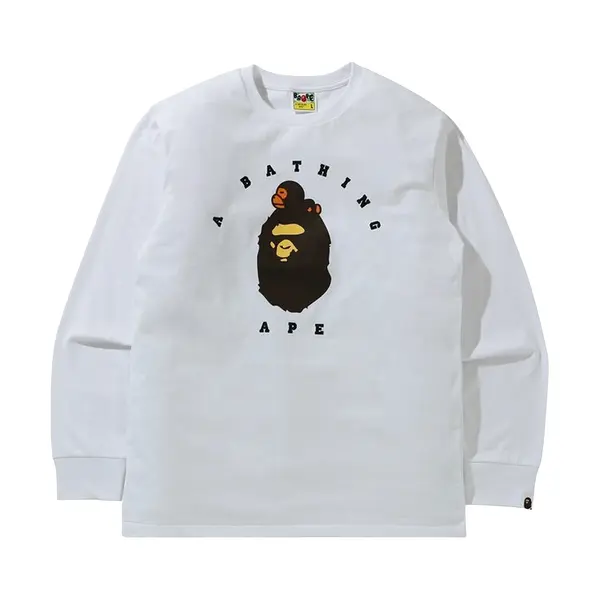 A BATHING APE Milo On Ape Long-sleeve Tee