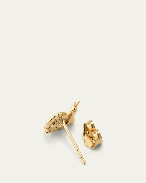 SYDNEY EVAN 14k Diamond Small Snail Stud Earring