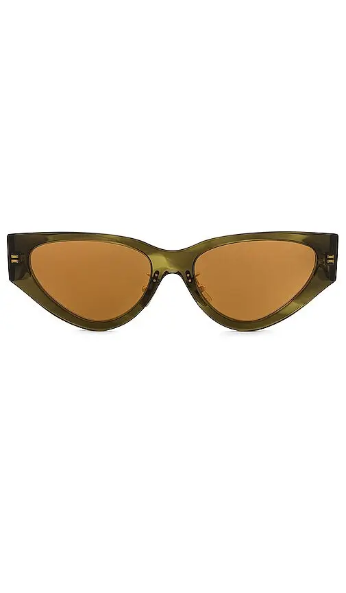 Miu Miu green gold cat eye sunglasses Miu Miu 53RS Cat Eye Gradient light Green Pale Gold Frame  main image 2