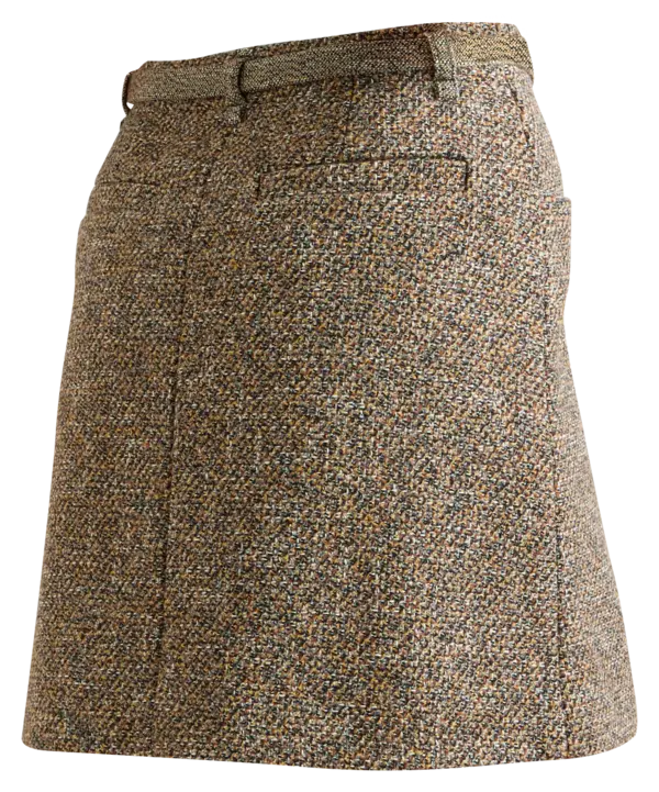 Chloé Belted Wool-blend Tweed Mini Skirt