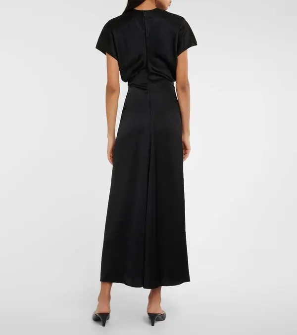 TOTEME Silk Maxi Dress - Black