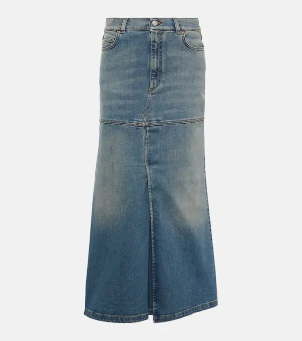 Dorothee Schumacher Denim Midi Skirt - Blue
