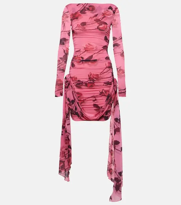 Blumarine Printed Jersey Minidress