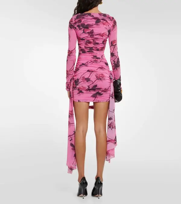 Blumarine Printed Jersey Minidress