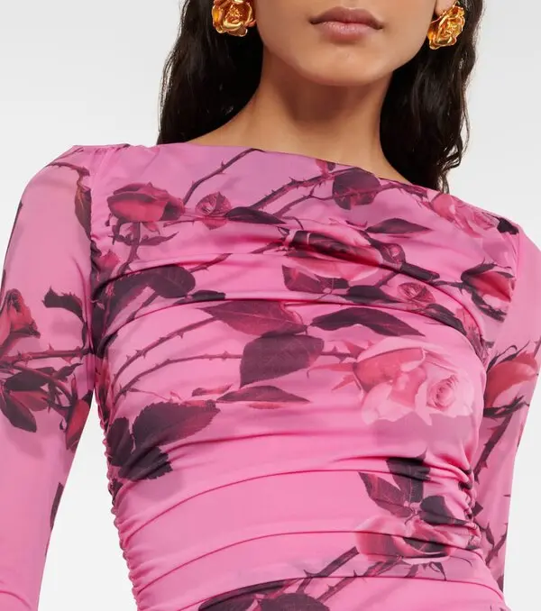 Blumarine Printed Jersey Minidress