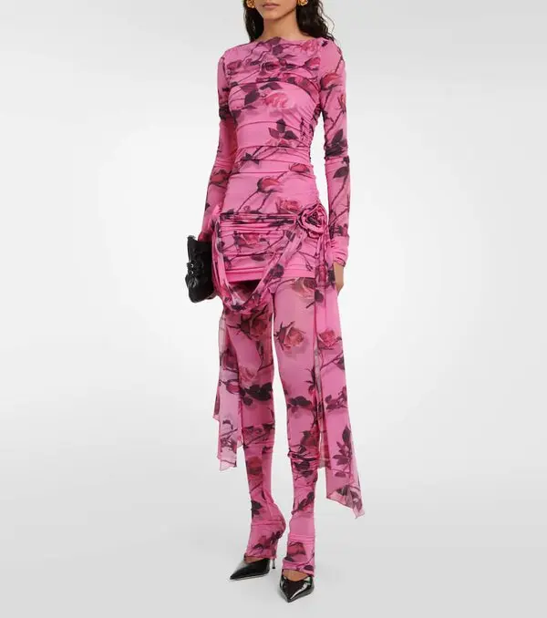 Blumarine Printed Jersey Minidress
