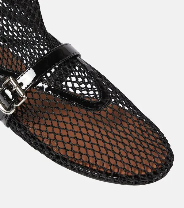 Alaïa Fishnet Ankle Boots