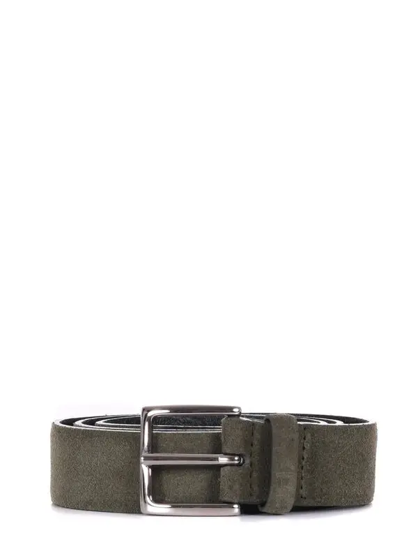 ORTIGNI Leather Belt - Green