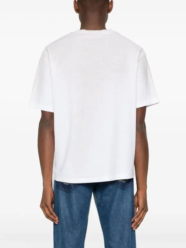 Acne Studios Logo Print Relaxed-fit T-shirt - Neutrals