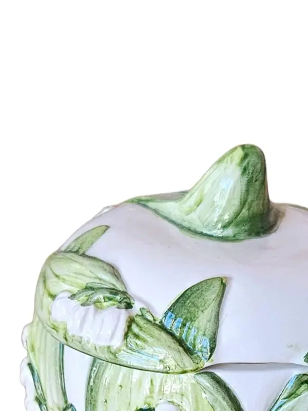 LES-OTTOMANS Lily Of The Valley Ceramic Sugar Pot
