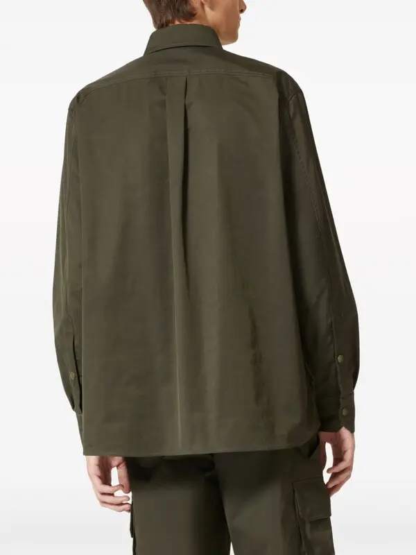 Valentino Garavani V-detail Shirt Jacket - Green