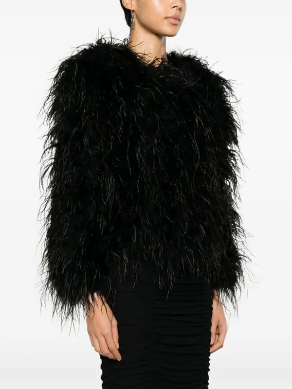 NISSA Ostrich Feather Jacket