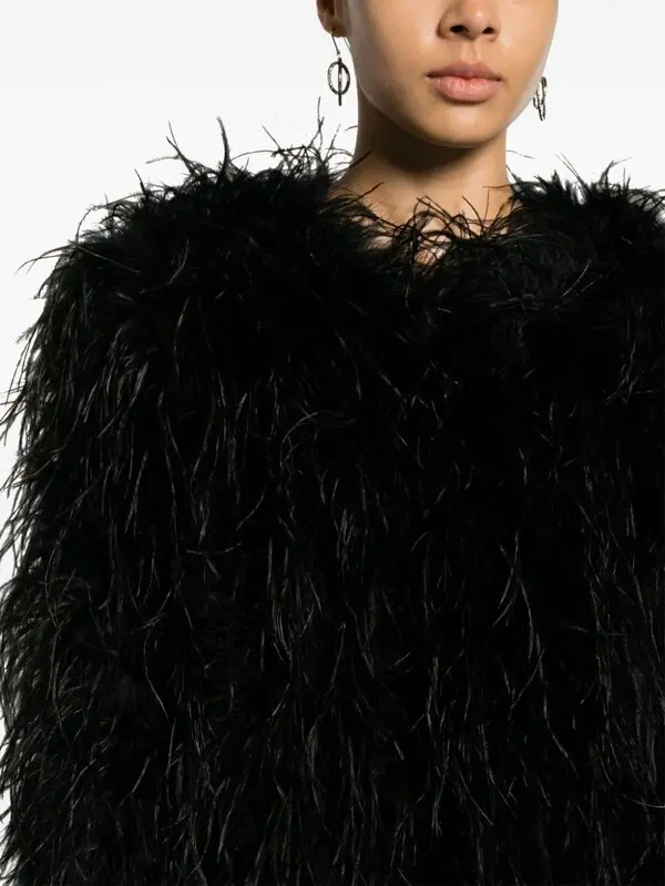 NISSA Ostrich Feather Jacket
