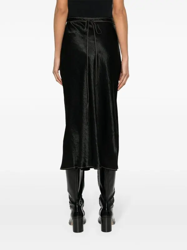 Acne Studios Satin Wrap Midi Skirt