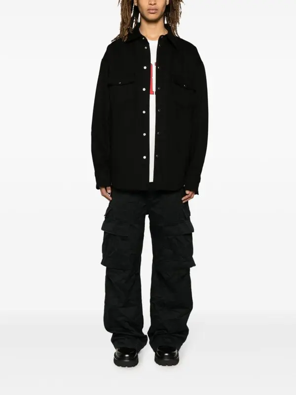 PURPLE BRAND Padded Twill Shirt Jacket
