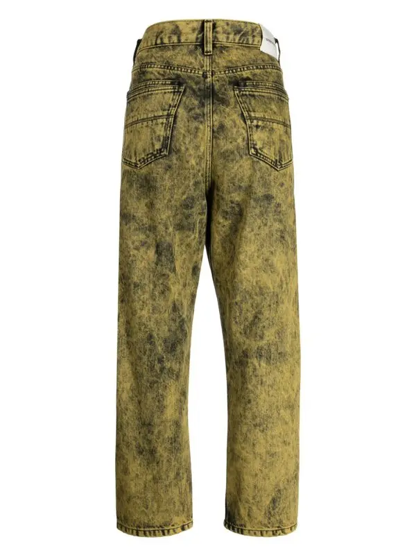 NAMACHEKO Bleached Straight-leg Jeans