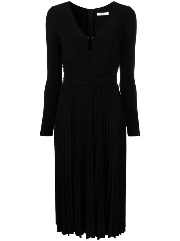 NISSA Pleated Midi Dress