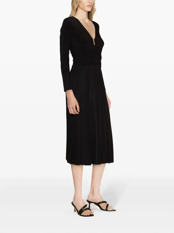 NISSA Pleated Midi Dress