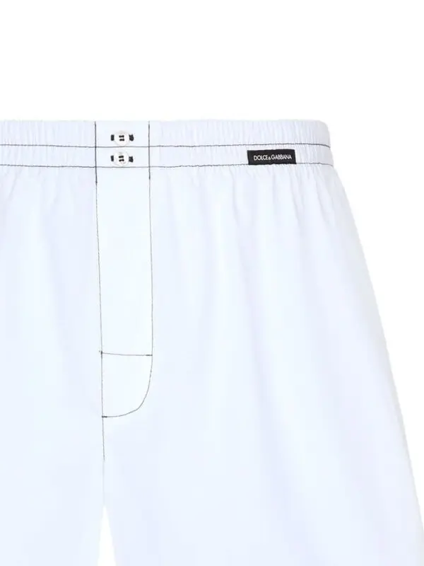 Dolce & Gabbana Logo-patch Cotton Boxers Shorts
