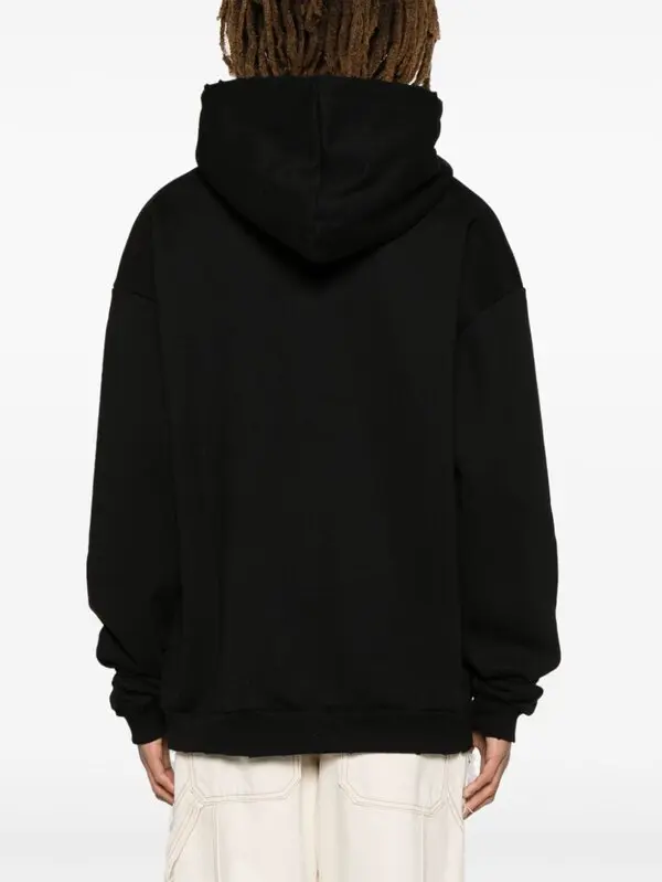 MEMBERS OF THE RAGE Logo-print Distressed Hoodie