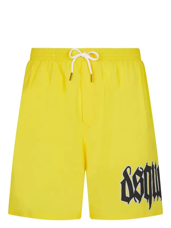 Dsquared2 Logo-print Swim Shorts - Yellow