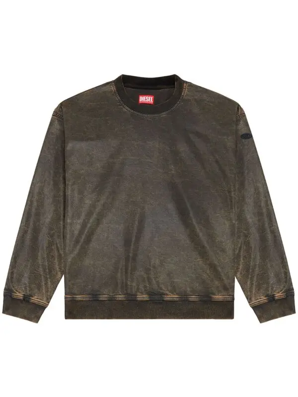 DIESEL® Coated Crewneck Sweatshirt