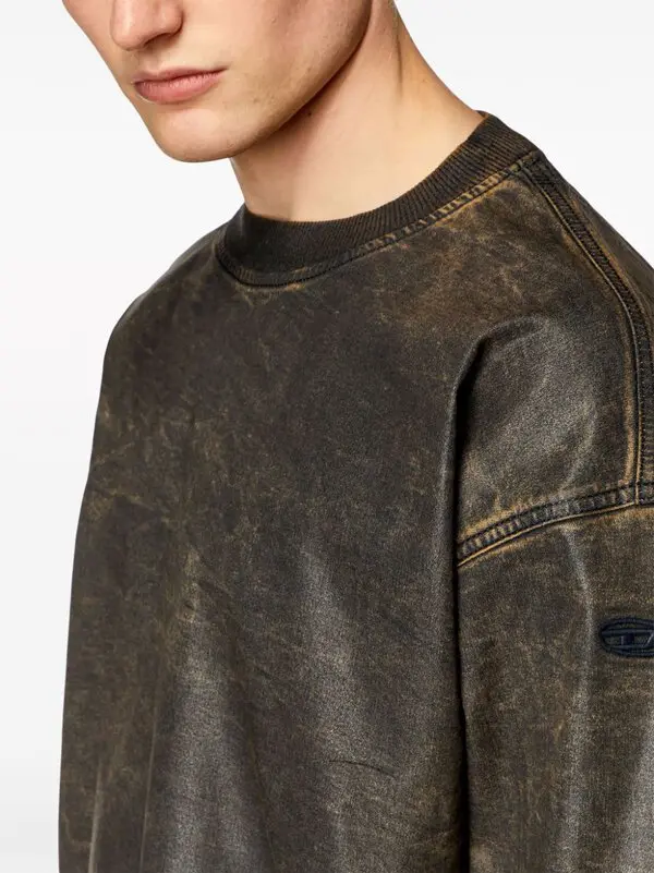 DIESEL® Coated Crewneck Sweatshirt
