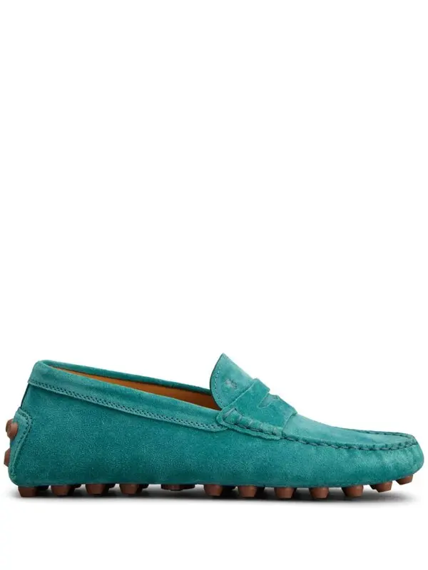 TOD'S Gommino Suede Loafers - Blue