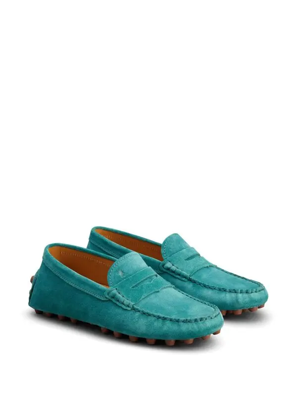 TOD'S Gommino Suede Loafers - Blue