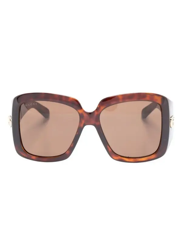 Gucci Tortoiseshell Oversized Sunglasses
