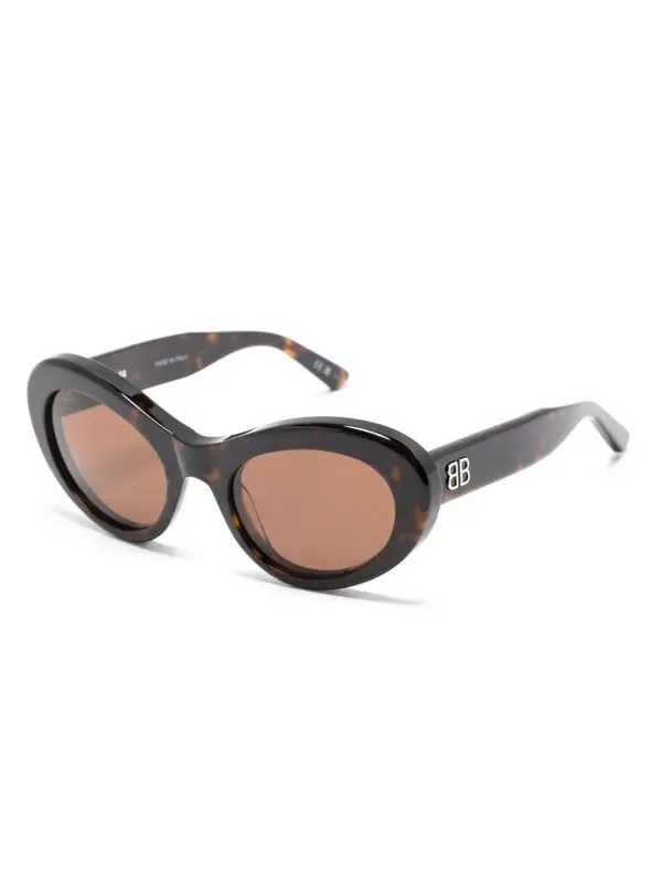 Balenciaga Logo-plaque Sunglasses