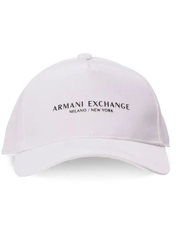 Armani Exchange Logo-print Baseball Cap - White