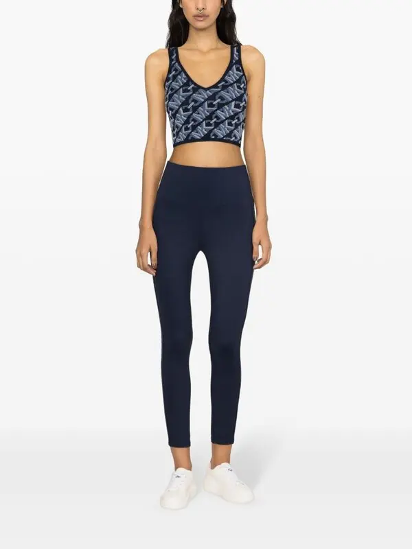 Michael Kors Monogram Cropped Tank Top