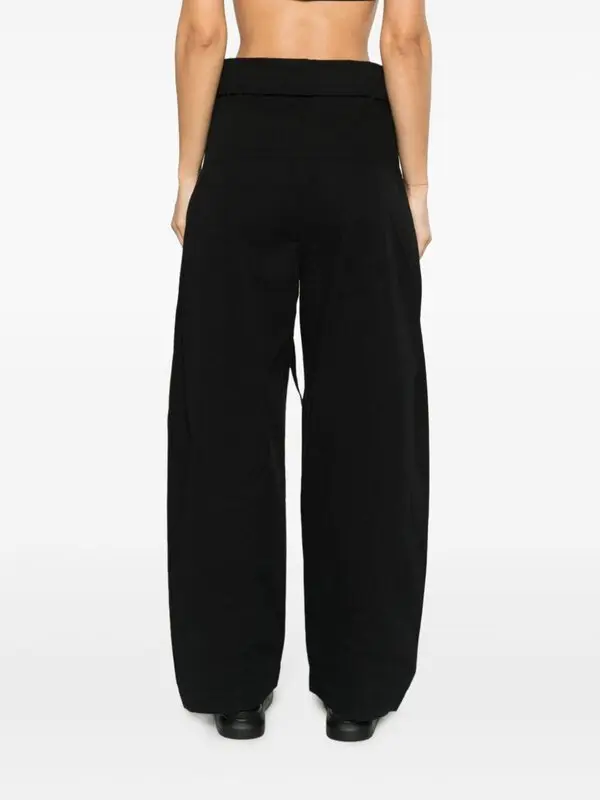 Matteau Fisherman Straight-leg Trousers - Black