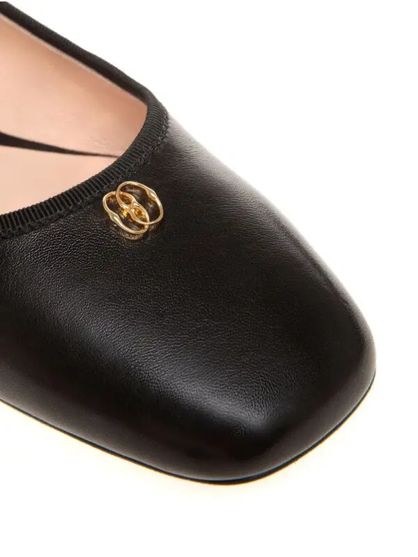 Bally Rina Leather Ballet Flats