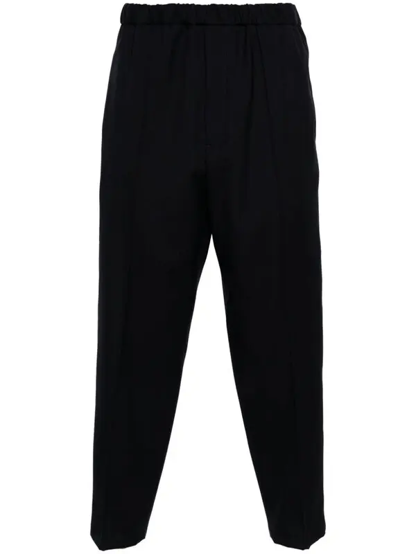 JIL SANDER Elasticated-waistband Trousers - Blue