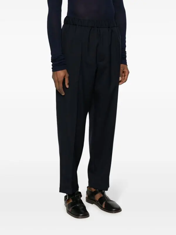JIL SANDER Elasticated-waistband Trousers - Blue