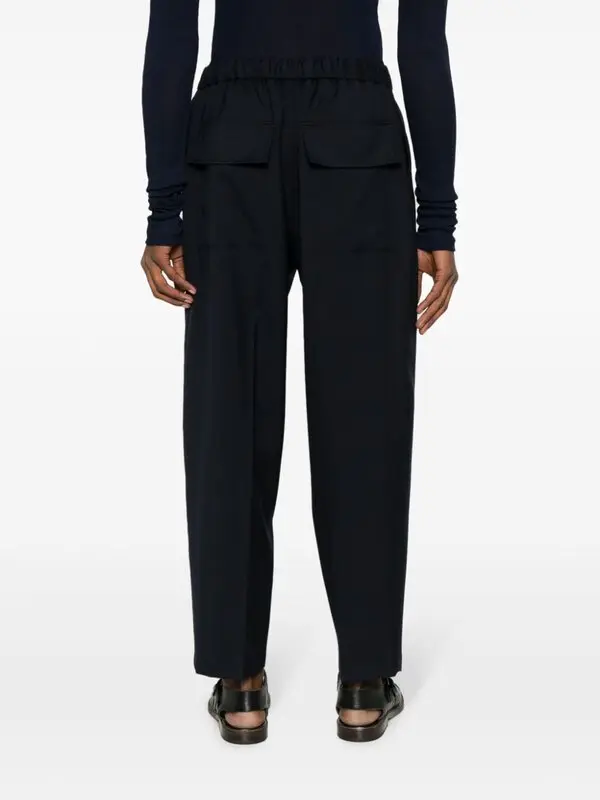 JIL SANDER Elasticated-waistband Trousers - Blue