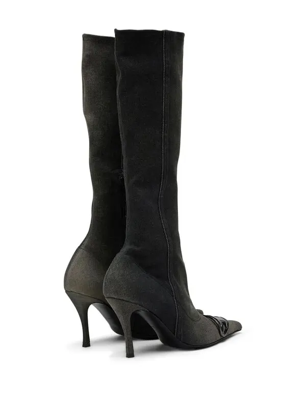 DIESEL® D-venus Kb 90mm Denim Knee-high Boots