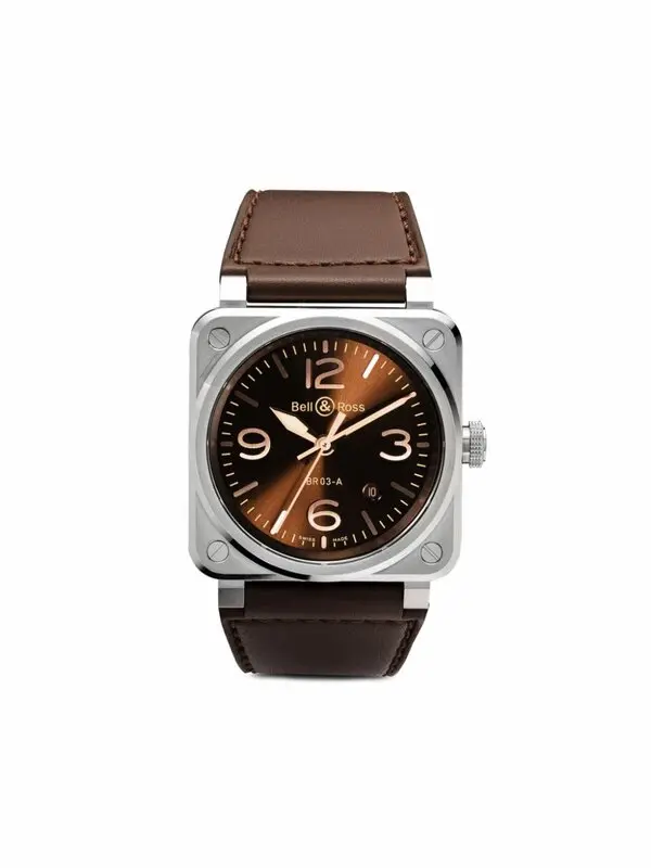 BELL & ROSS Br 03 Golden Heritage 41 Mm - Brown