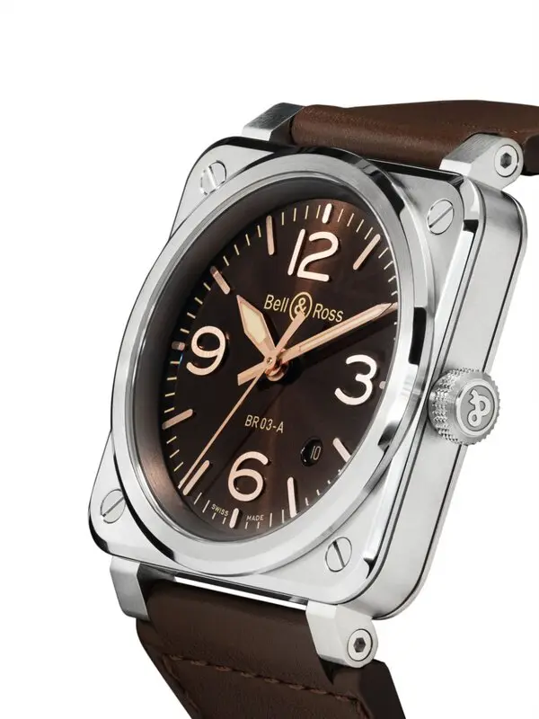 BELL & ROSS Br 03 Golden Heritage 41 Mm - Brown