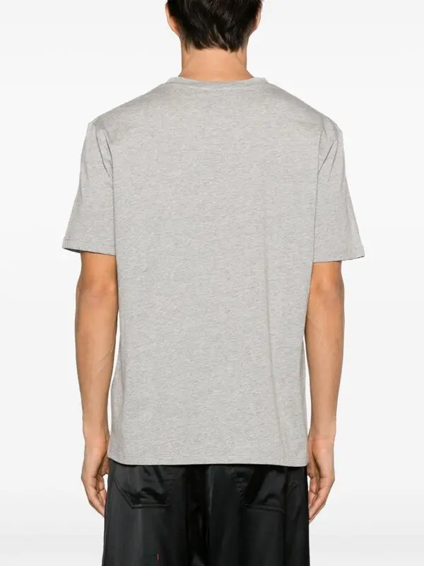 Balmain Logo-patch Mélange T-shirt