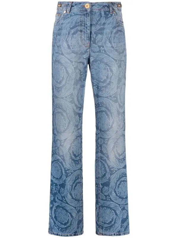 Versace Barocco Straight-leg Jeans