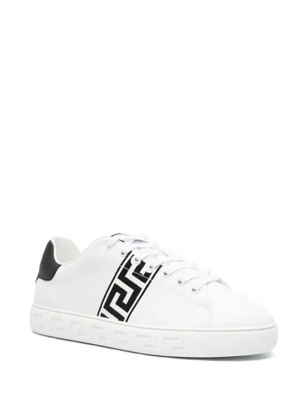 Versace Greca Embroidered Sneakers
