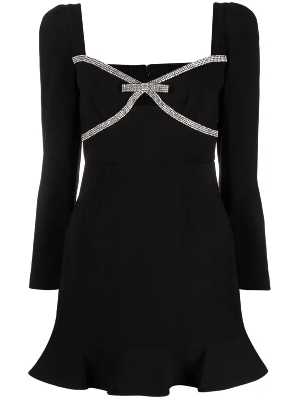 SELF-PORTRAIT Bow-detail Mini Dress