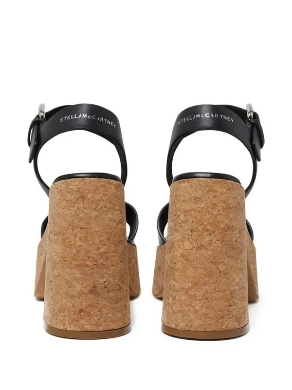 Stella McCartney Skyla Cork-platform Sandals - Black