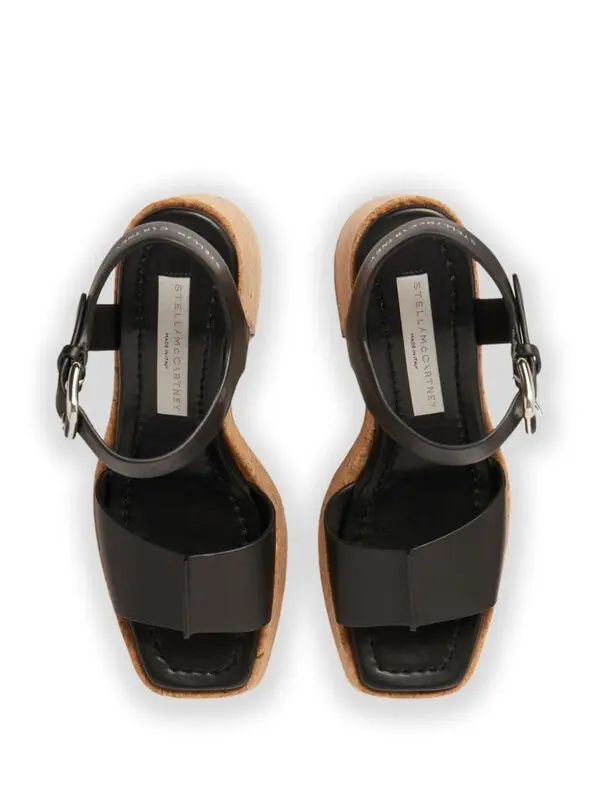 Stella McCartney Skyla Cork-platform Sandals - Black