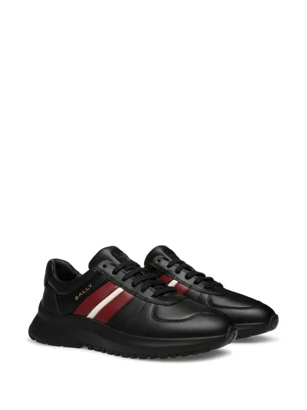 Bally Lace-up Leather Sneakers - Black