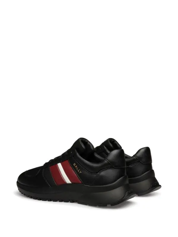 Bally Lace-up Leather Sneakers - Black
