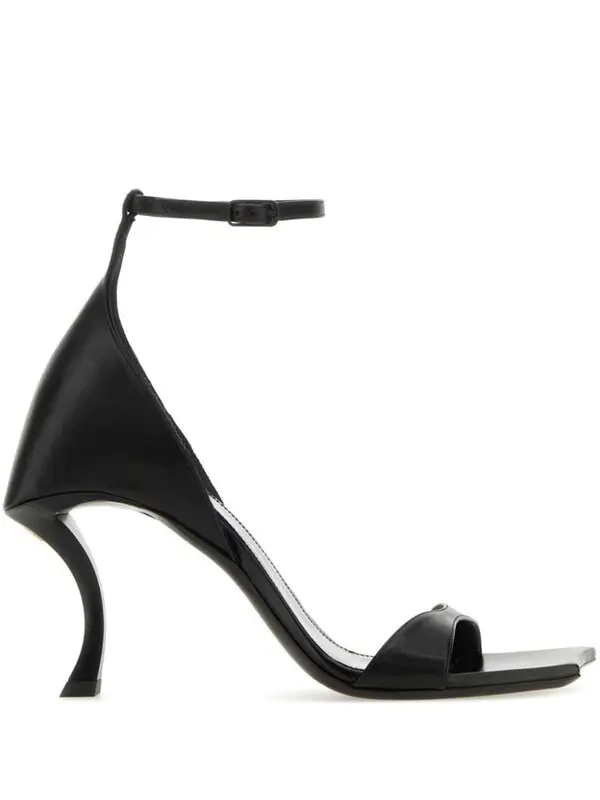 Balenciaga Hourglass 100mm Leather Sandals